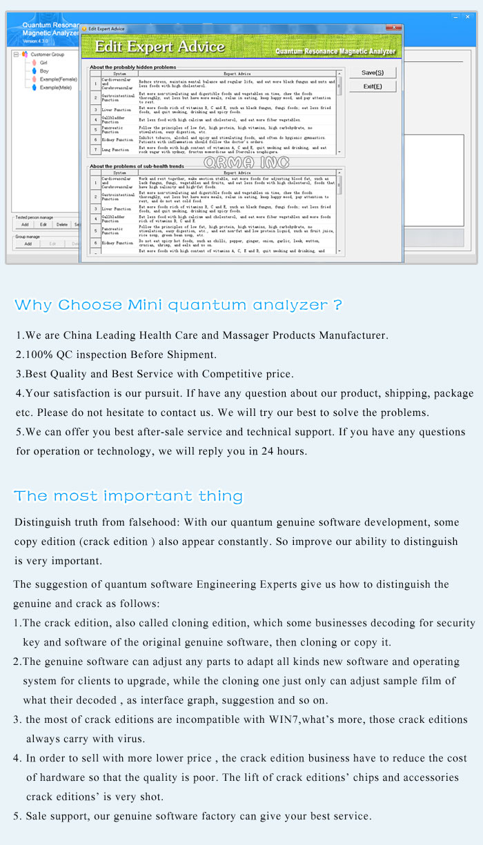 Newest!!! 5th Quantum Resonance Magnetic Analyzer